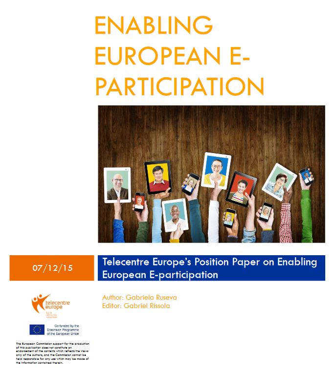 Enabling European E-Participation (Telecentre-Europe's policy position ...