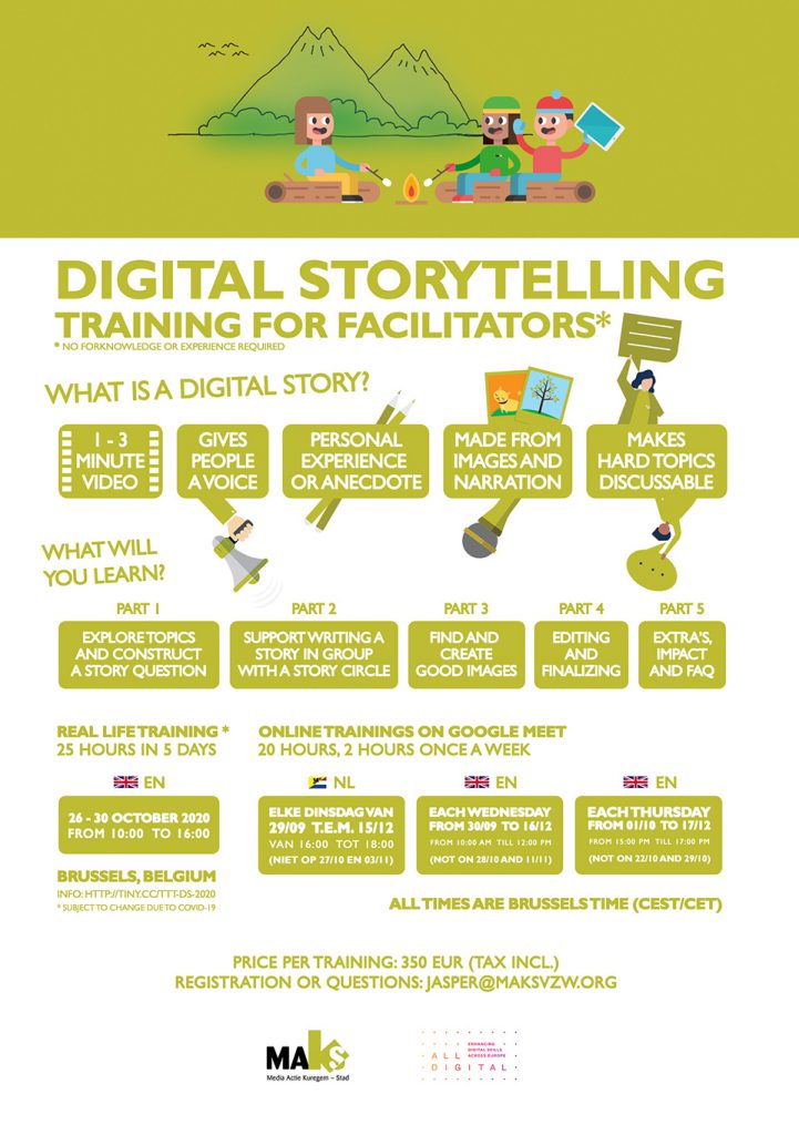 Digital storytelling: training for facilitators • All Digital