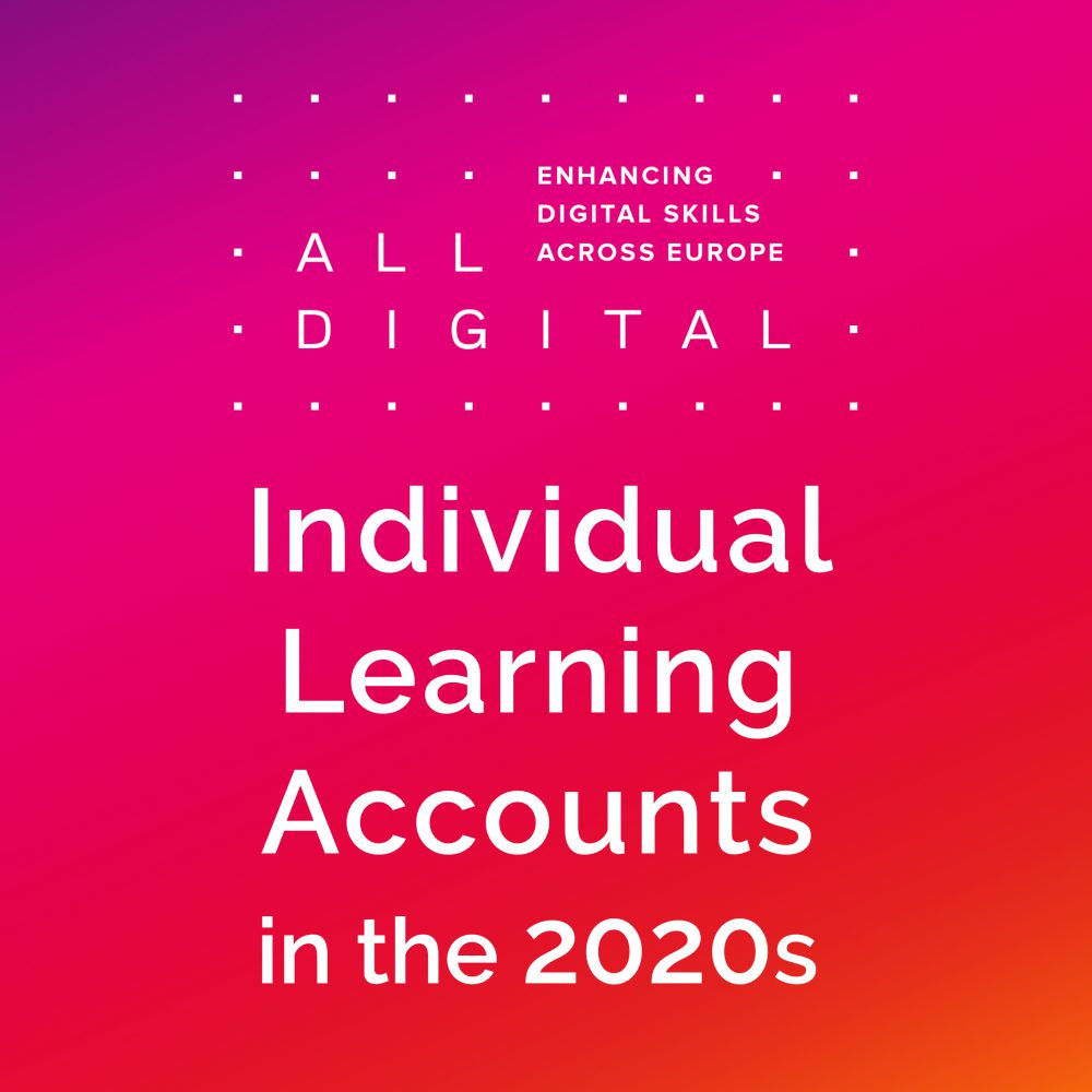 Individual Learning Accounts in the 2020s event report • ALL DIGITAL