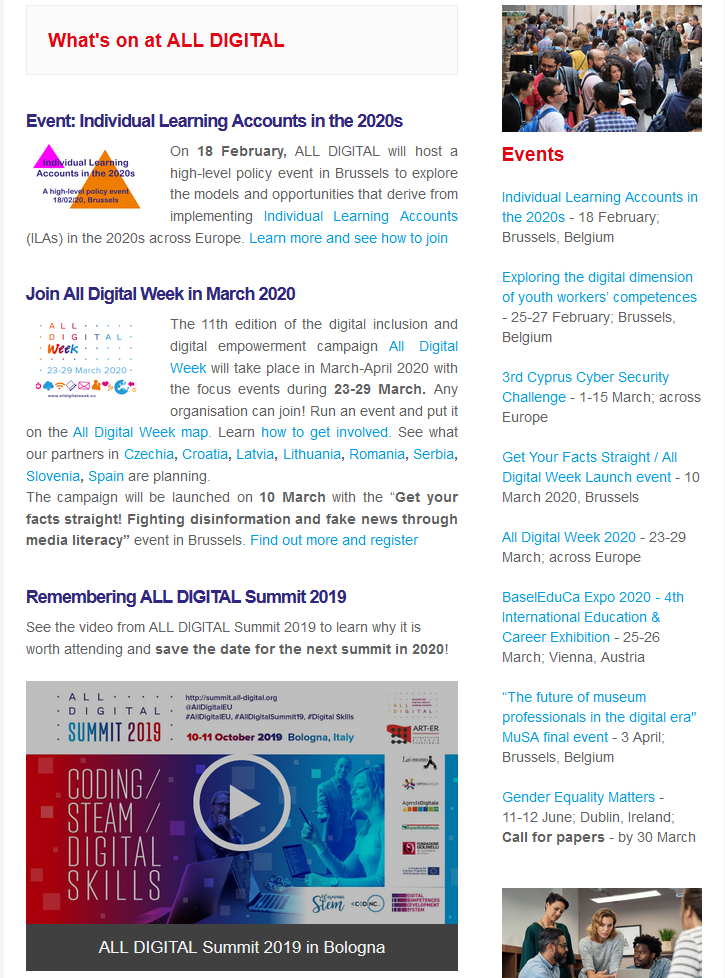 ALL DIGITAL Newsletter February 2020 • All Digital