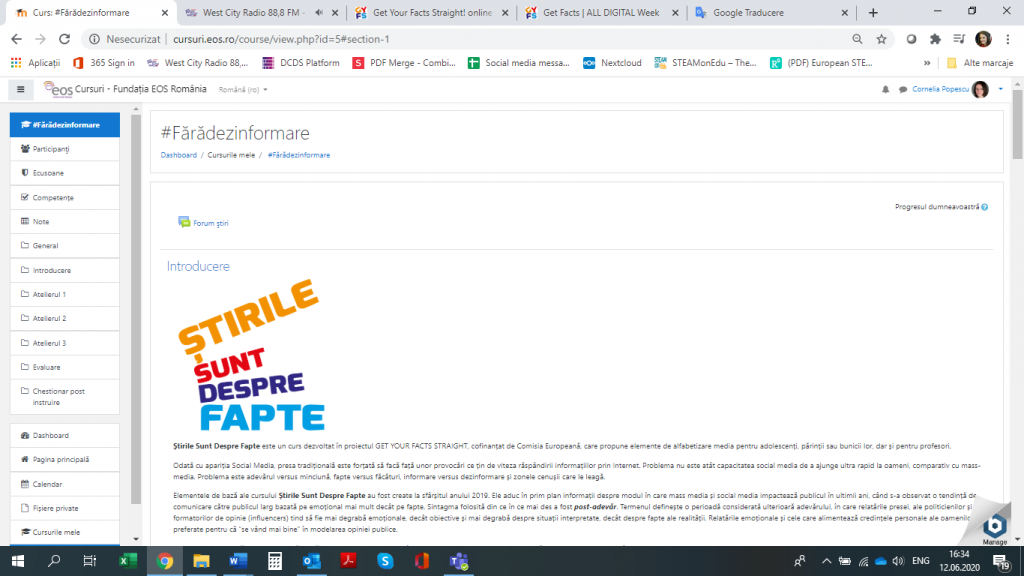 Get Your Facts Straight training during the lockdowns • All Digital