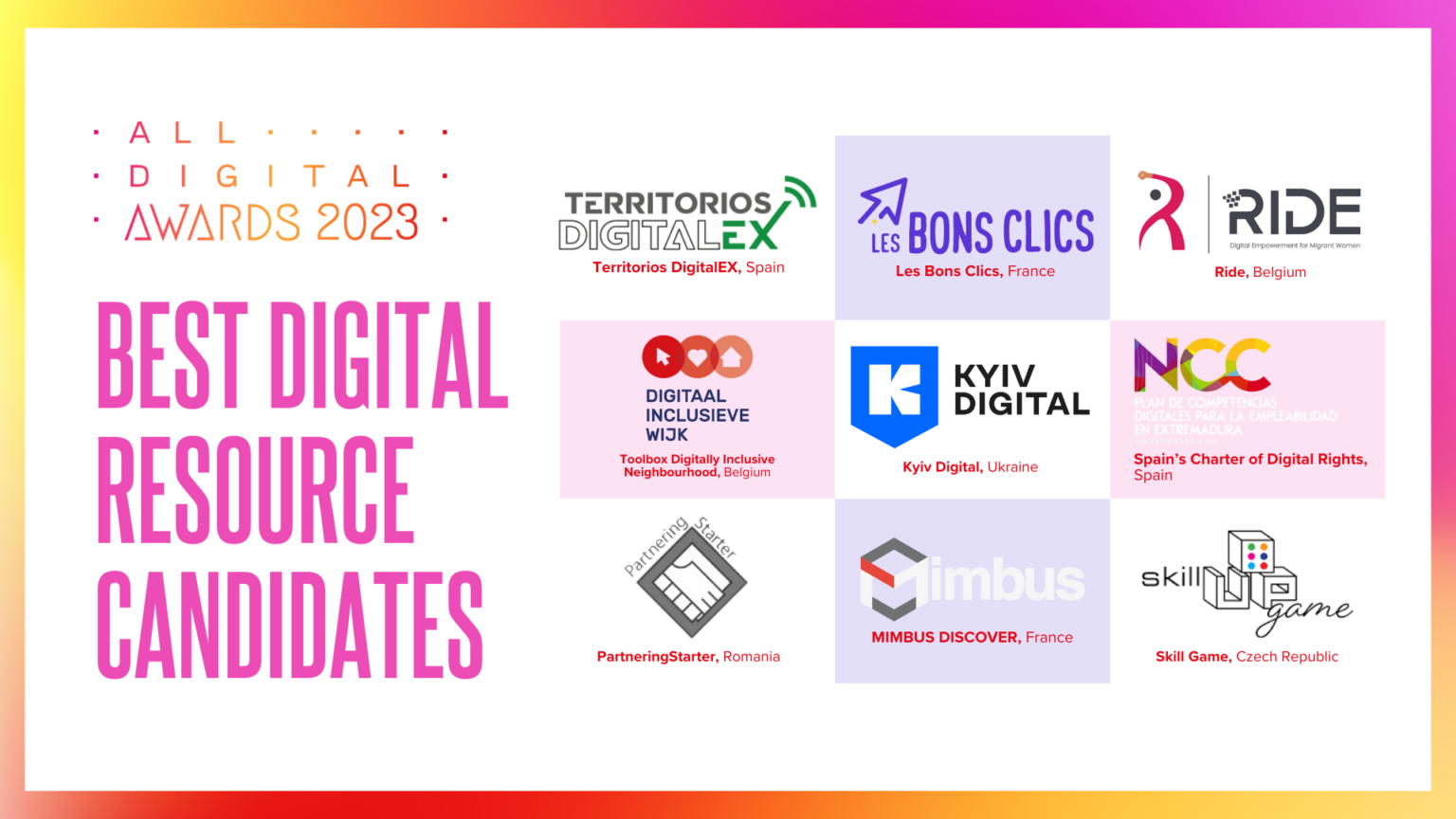 ALL DIGITAL Awards 2023 - Candidates Announced! • All Digital